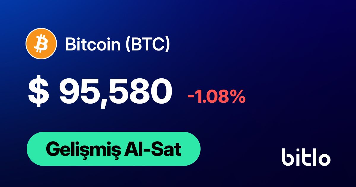 Bitcoin Fiyatı ve Bitcoin Fiyat Grafiği - BTC/USDT - Bitlo.com