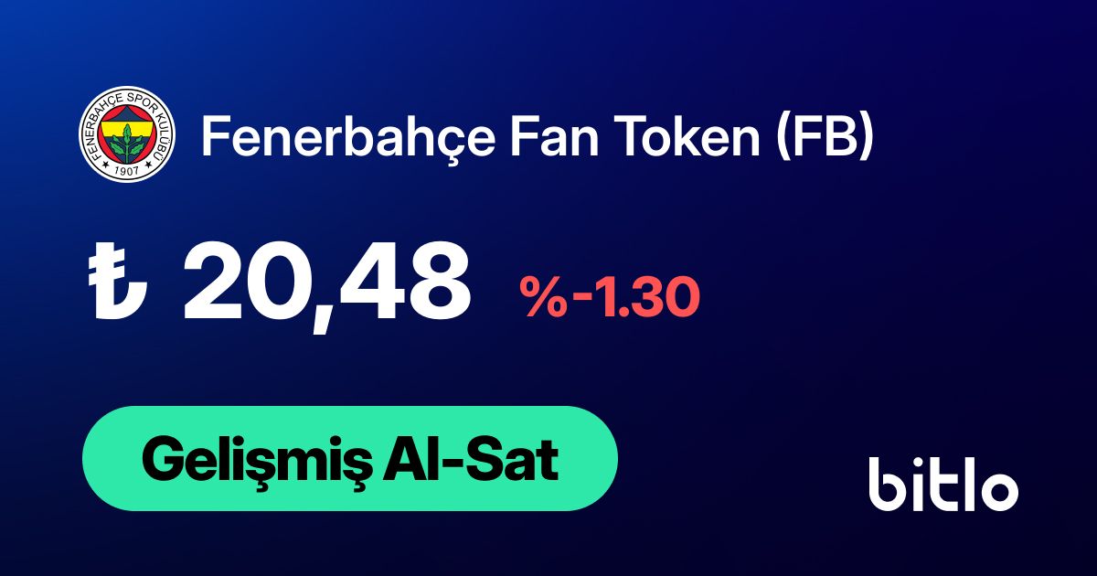 Fenerbahçe Fan Token Fiyatı ve Fenerbahçe Fan Token Fiyat Grafiği - FB ...