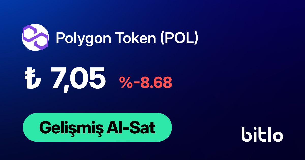 Polygon Fiyatı ve Polygon Fiyat Grafiği - POL/TRY - Bitlo.com