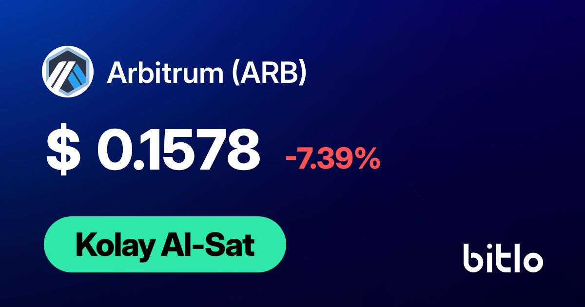 Arbitrum (ARB) Satın Al - ARB/USDT - Bitlo.com