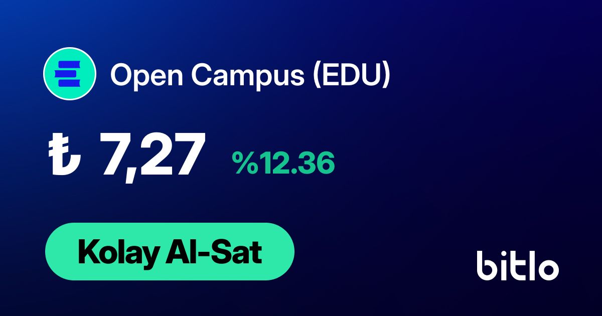 Open Campus (EDU) Fiyatı, Grafiği ve Piyasa Değeri - Bitlo.com