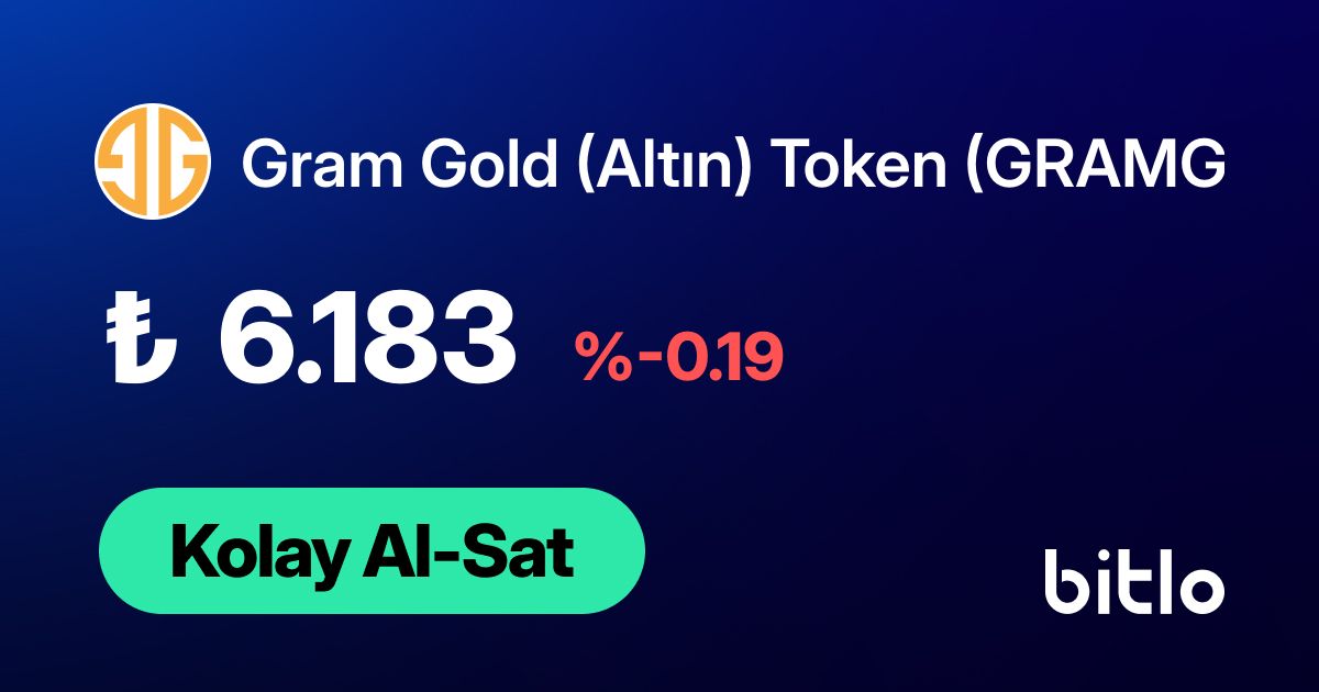 Gram Gold Token (GRAMG) Satın Al - GRAMG/TRY - Bitlo.com