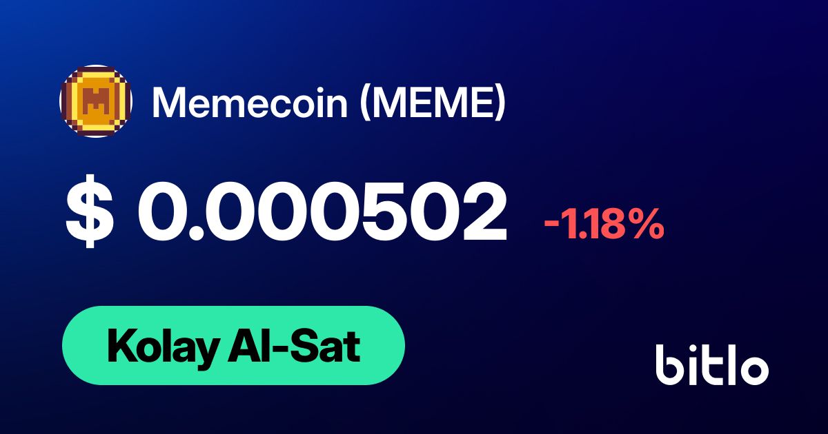 Memecoin (MEME) Satın Al - MEME/USDT - Bitlo.com